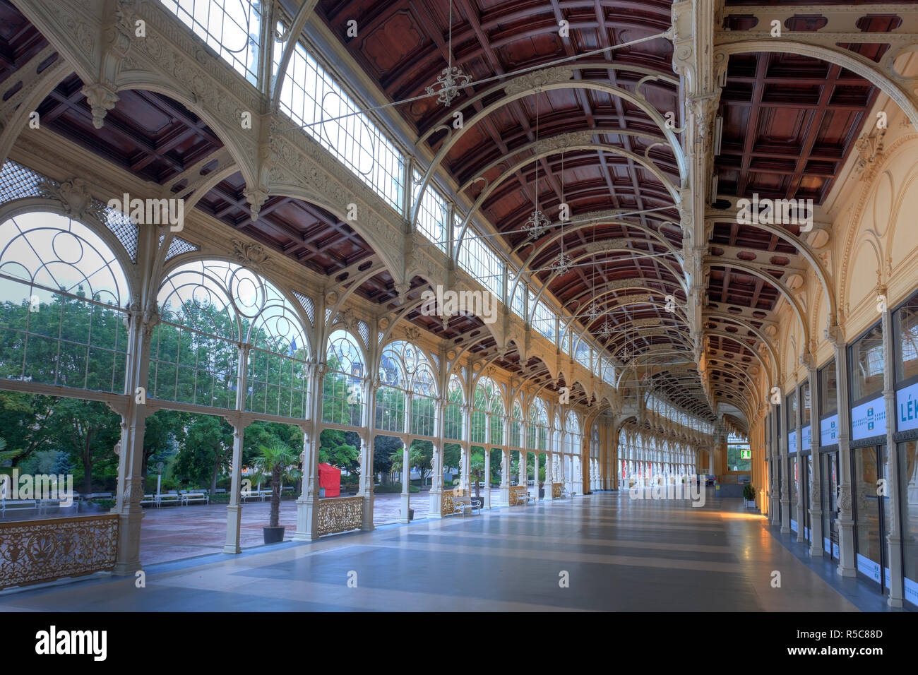 Czech Republic, Marianske Lazne, Colonnade Cast Iron arcade (Kolonada ...