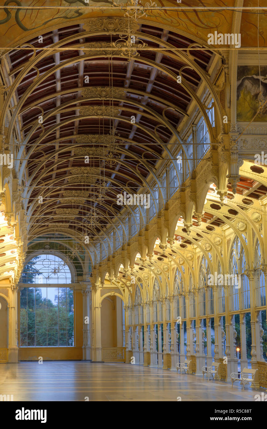 Czech Republic, Marianske Lazne, Colonnade Cast Iron arcade (Kolonada ...
