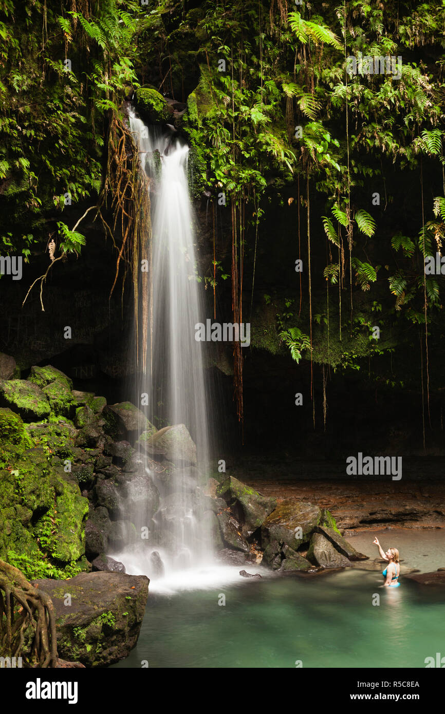 Dominica, Emerald Pool waterfall Stock Photo - Alamy
