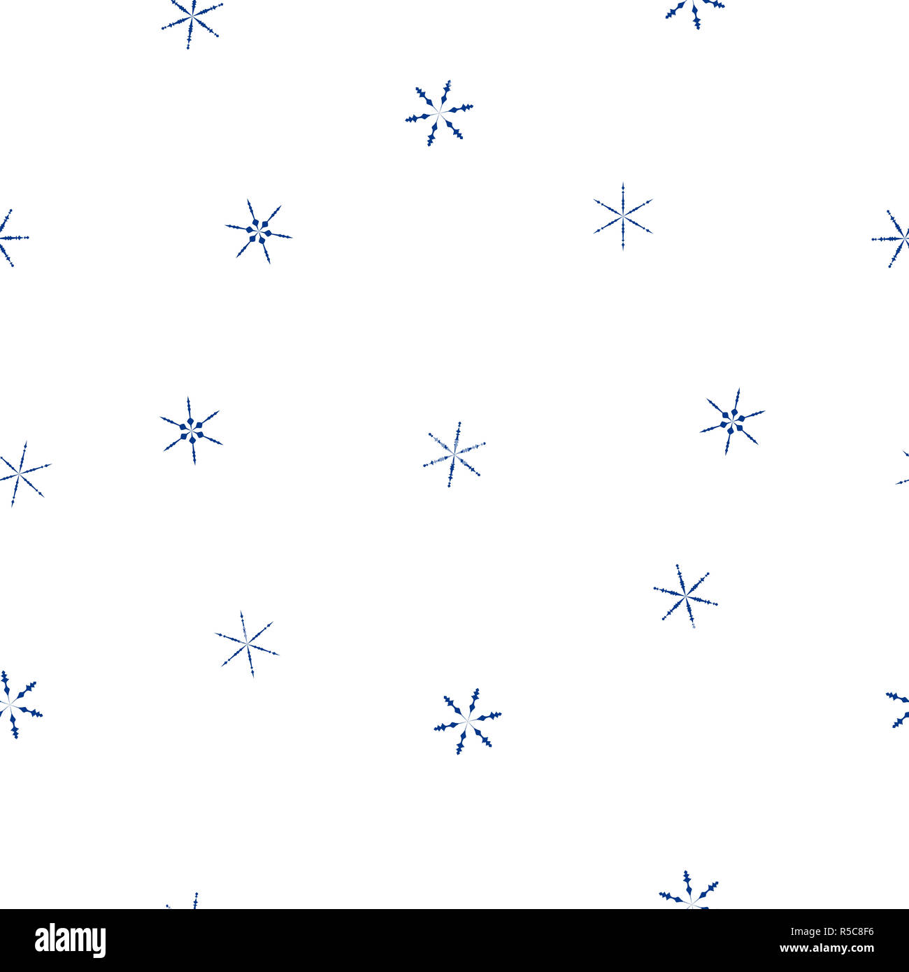 Blue Snowflakes Falling