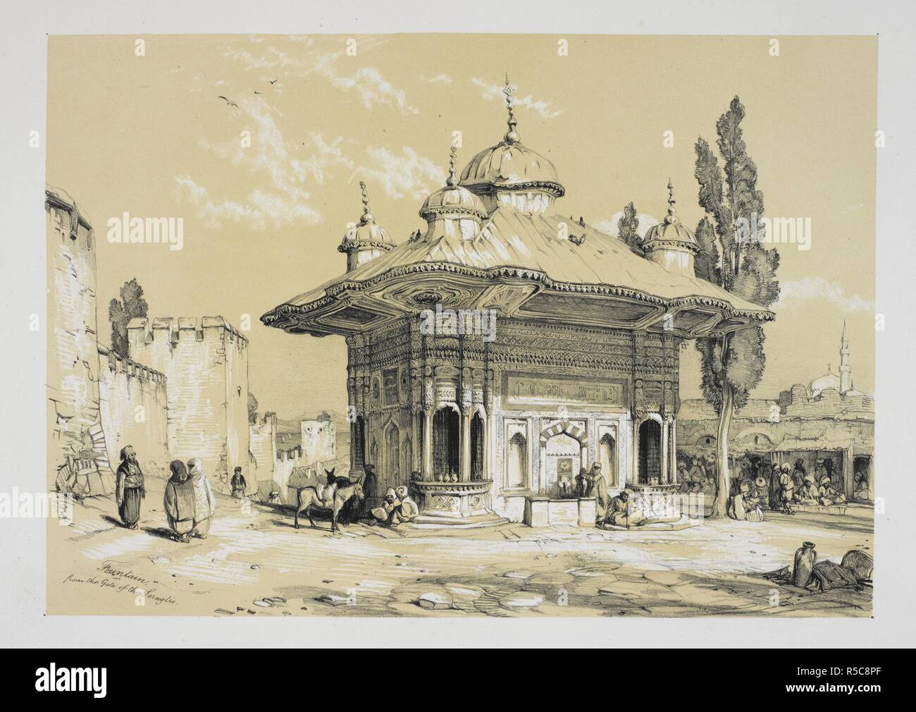 View of Constantinople. An ornate building. Lewisâ€™s Illustrations of ...