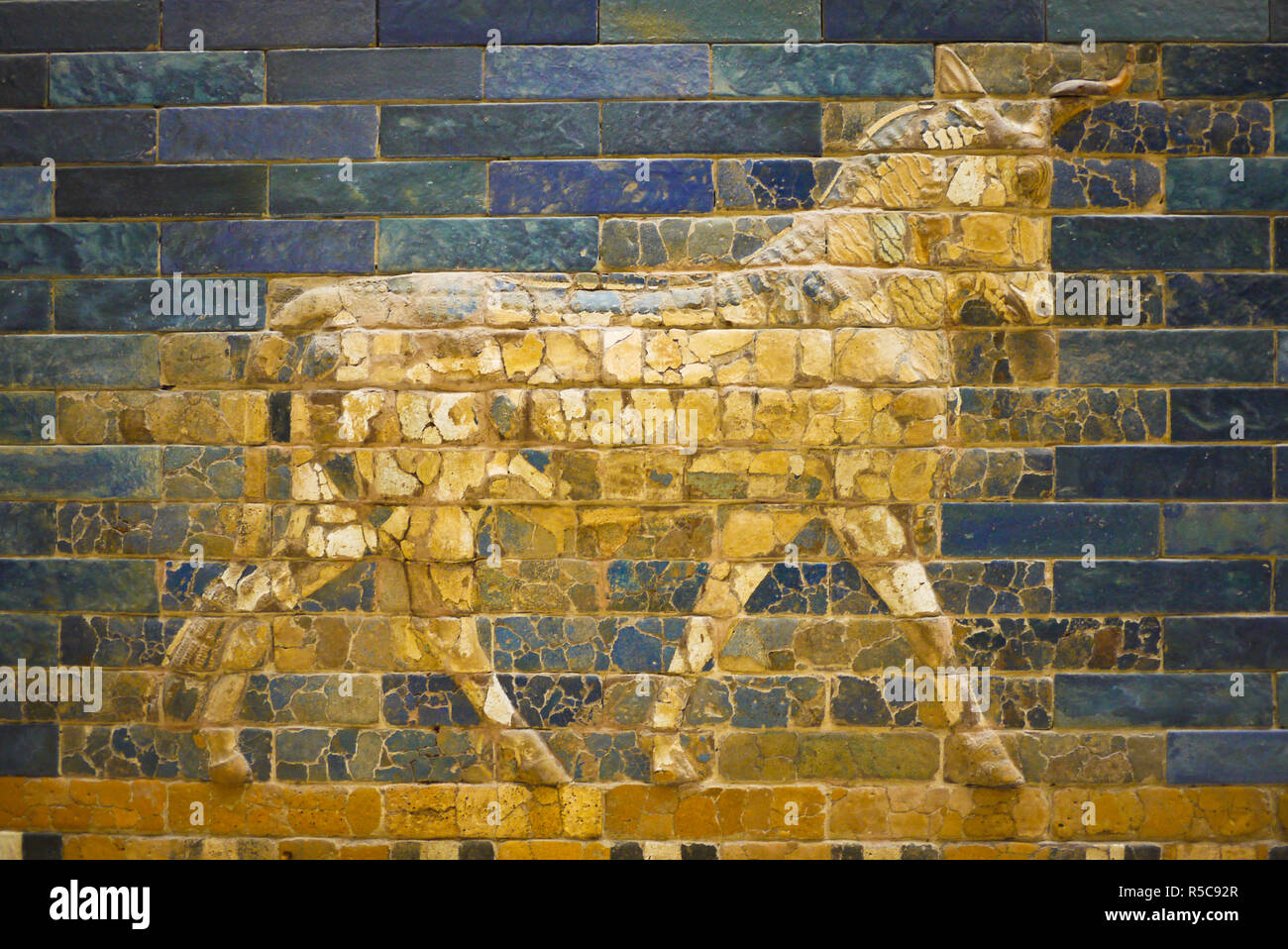 Processional Way from Babylon, Pergamon Museum, Berlin, Germany Stock ...