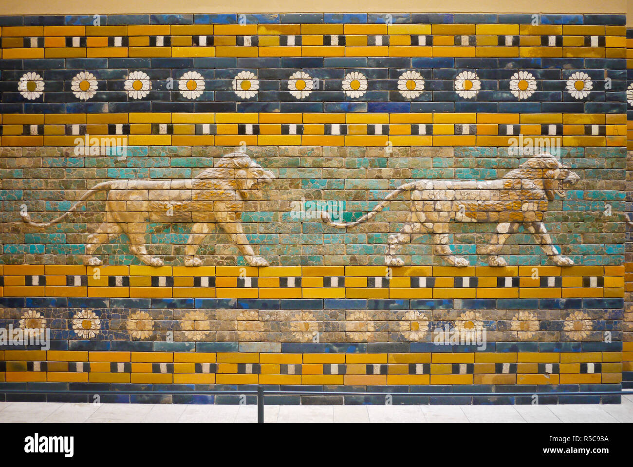 Processional Way from Babylon, Pergamon Museum, Berlin, Germany Stock ...