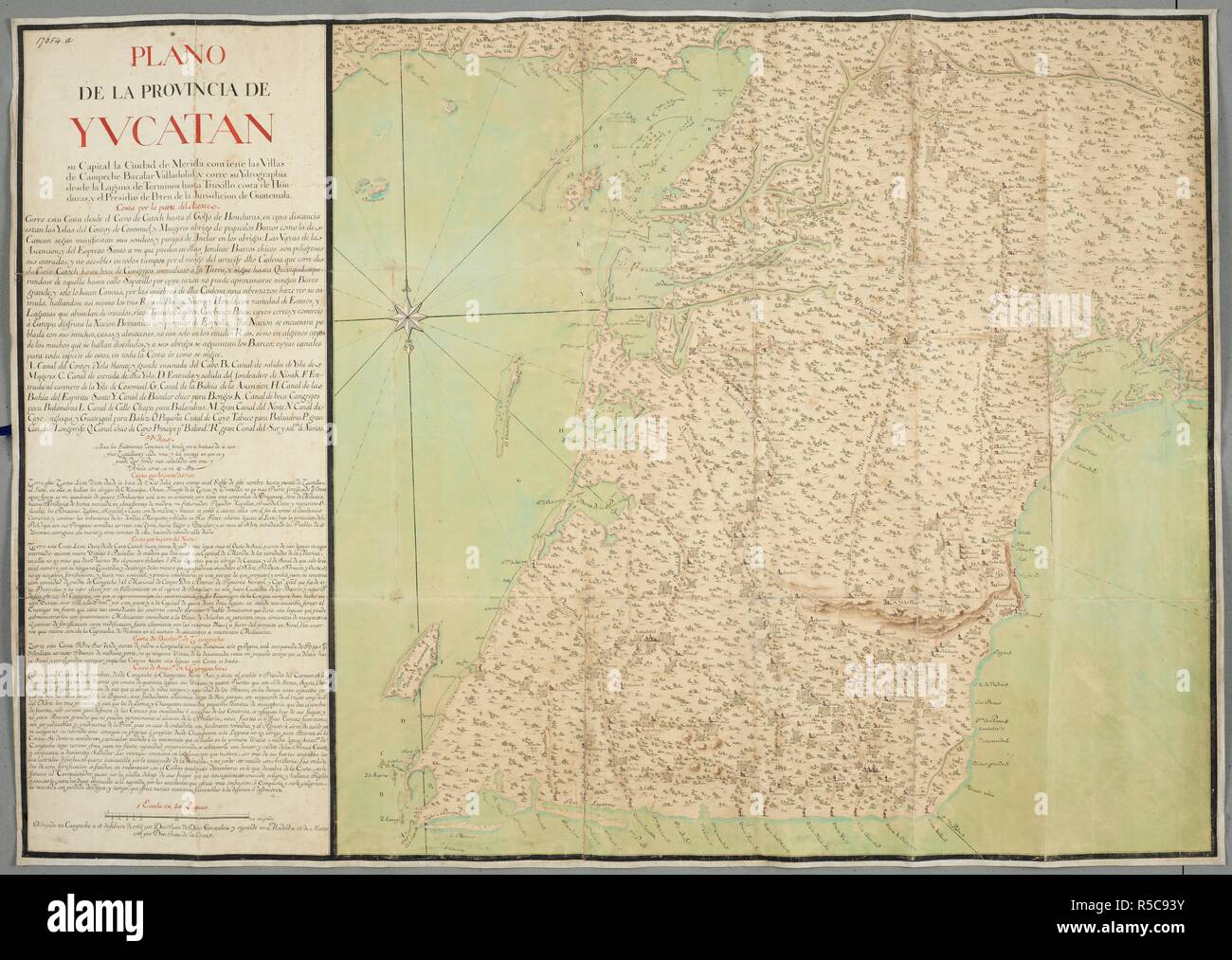 Map of the province of Yucatan, Mexico. 1768. Source: Add. 17654 A ...