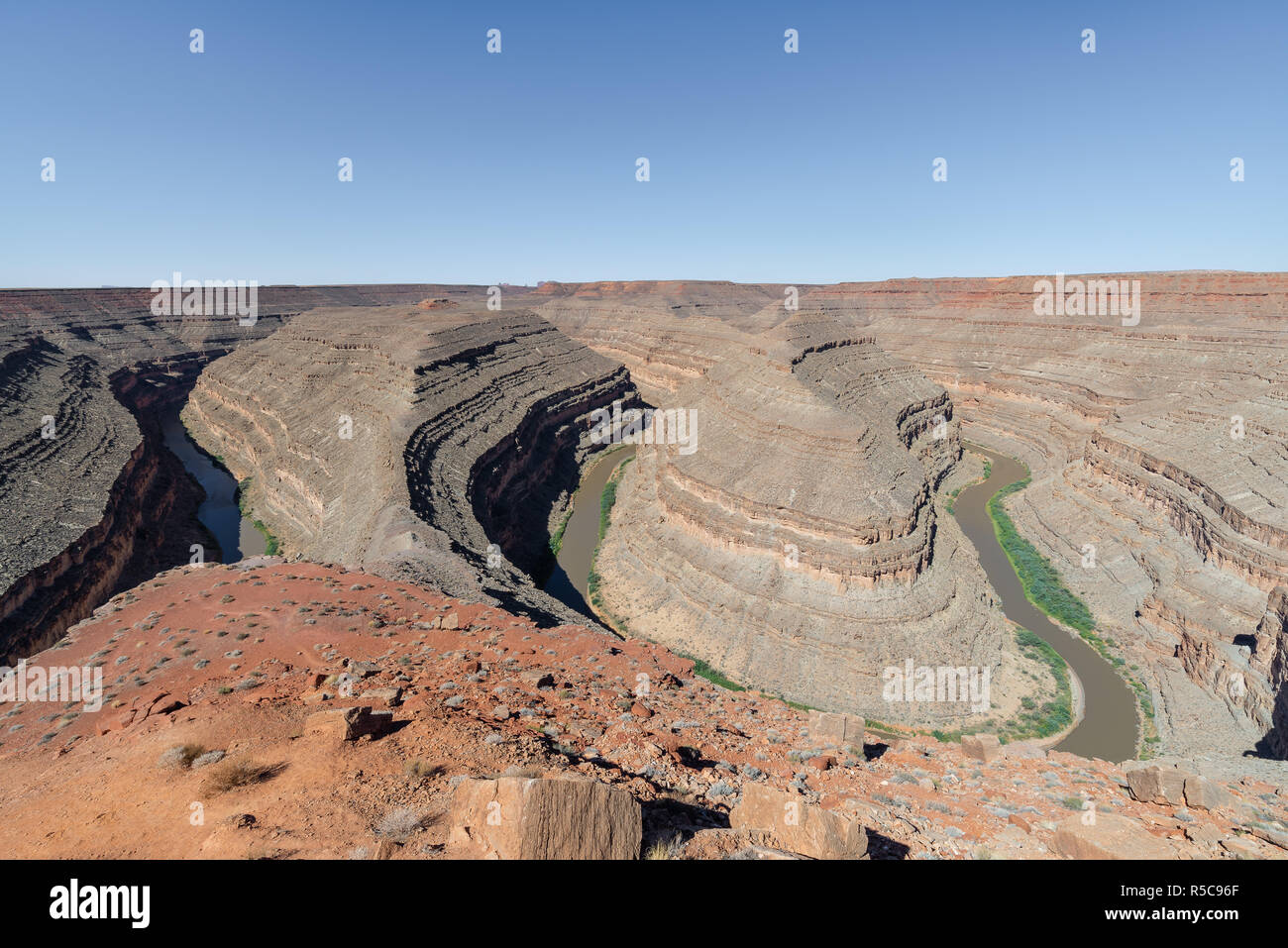 Goosenecks state park on San Juan river in Utah, USA Stock Photo - Alamy