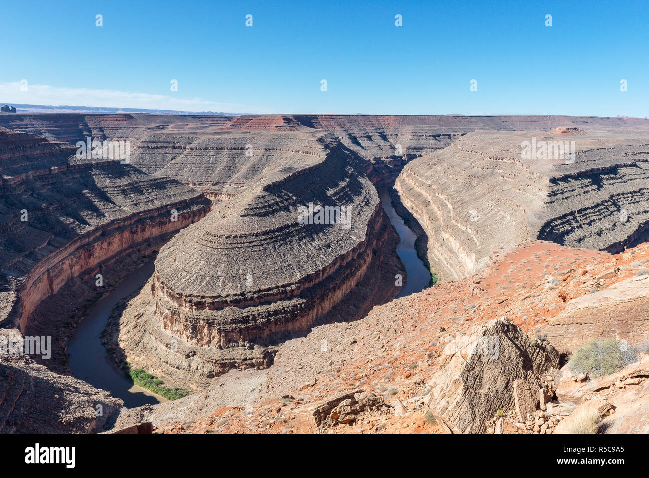 Goosenecks state park on San Juan river in Utah, USA Stock Photo - Alamy