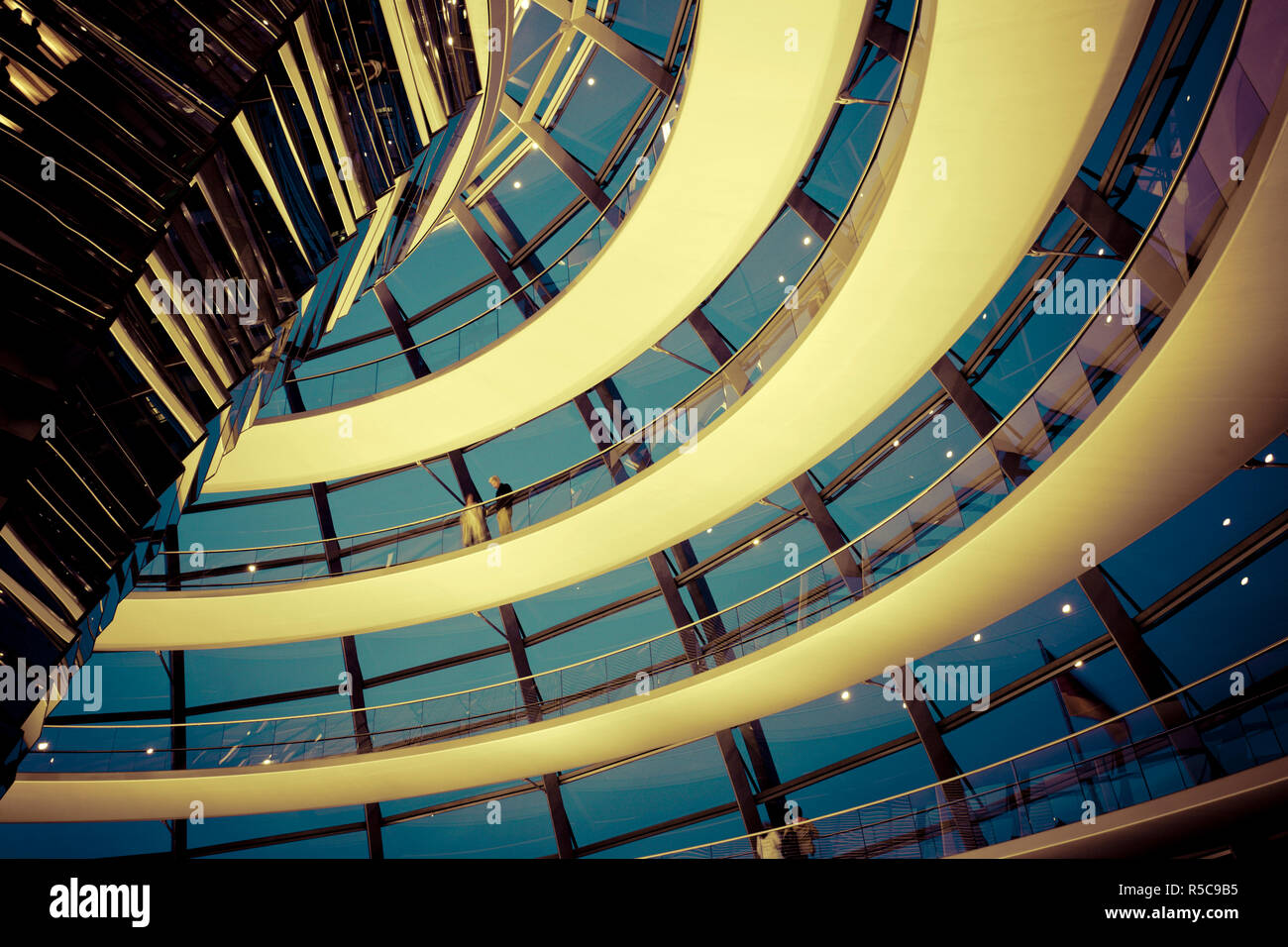 Germany, Berlin, Dome of the Parliament Building (The Reichstag Stock ...