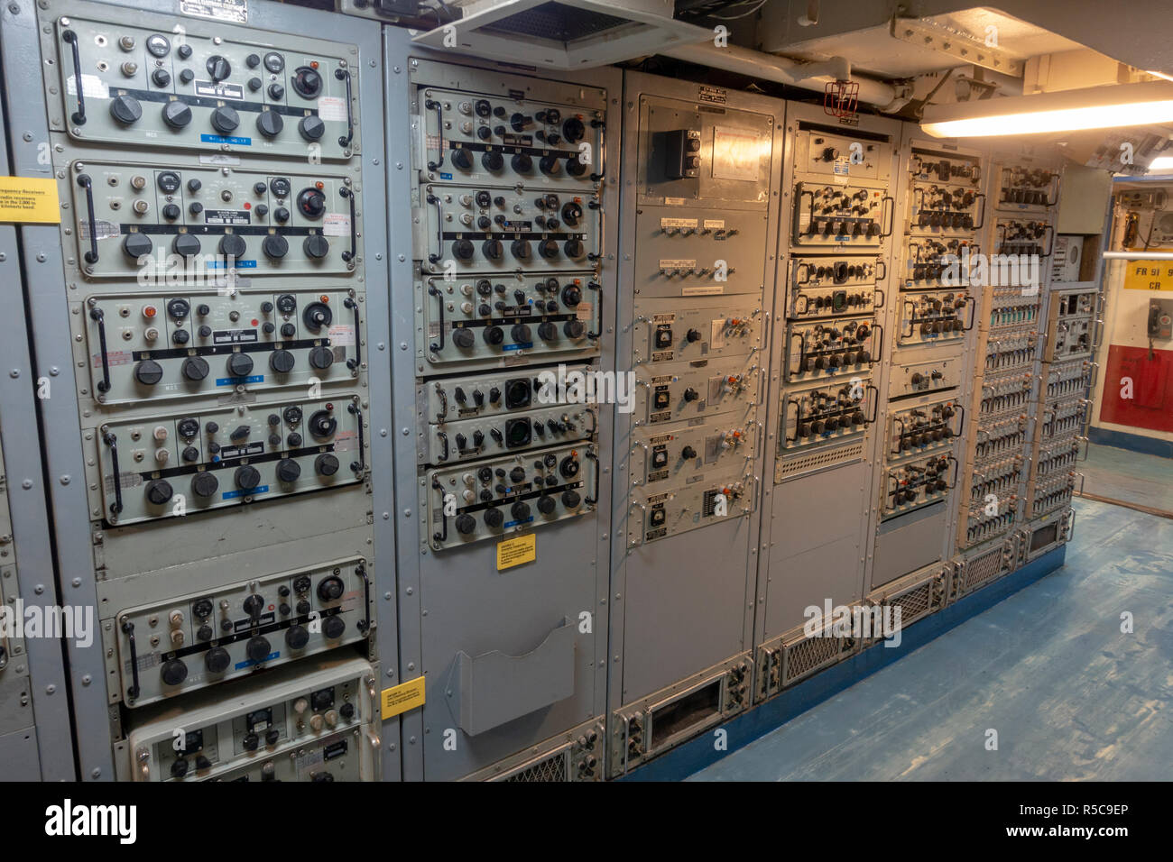 Receiver transfer switchboard, Radio Facilities Control Room, USS ...
