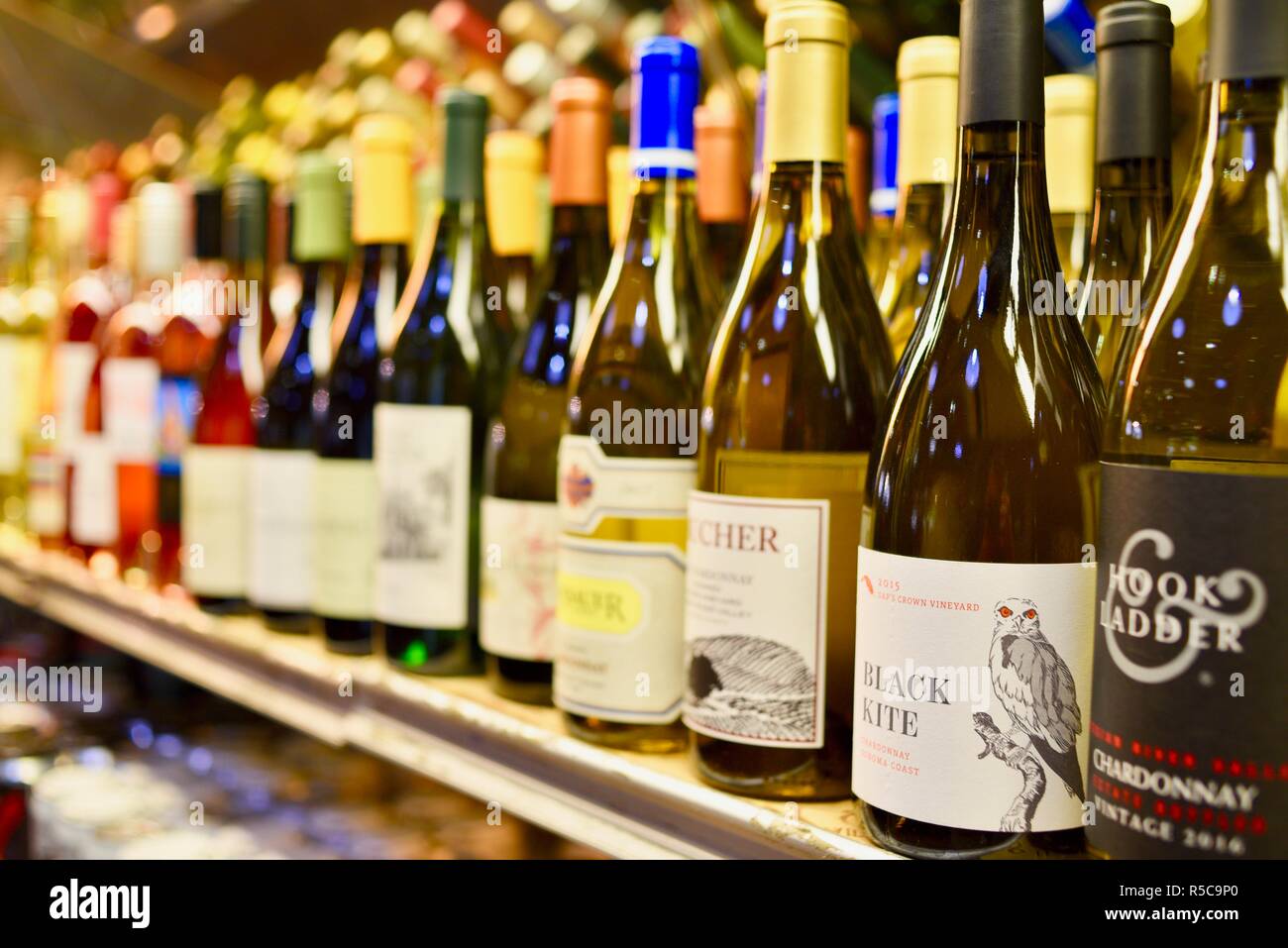 Assorted, colorful and diverse selection of Sonoma and Napa County ...
