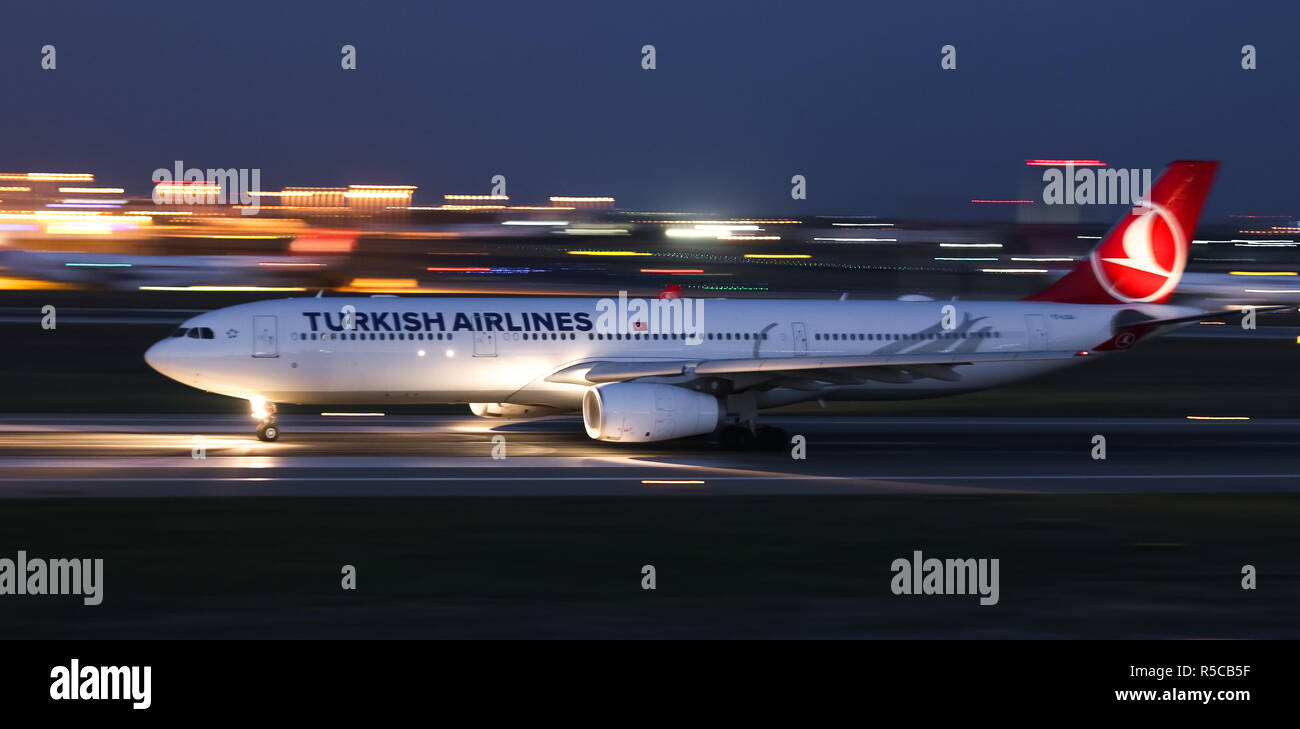 ISTANBUL, TURKEY - AUGUST 05, 2018: Turkish Airlines Airbus A330-343E ...