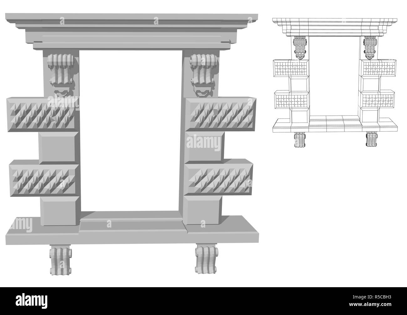 Rectangular window opening Stock Photo - Alamy