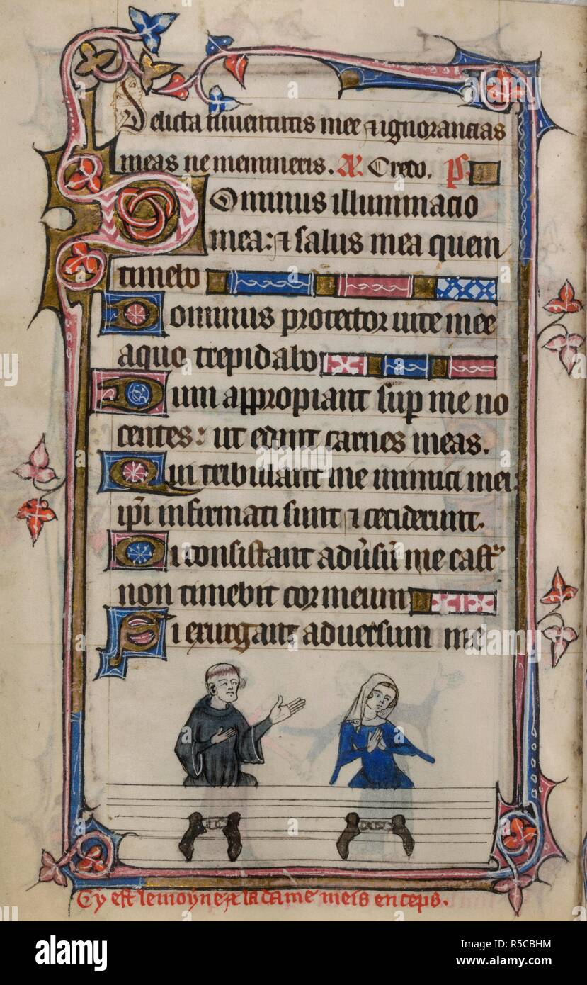 Monk reading manuscript hi-res stock photography and images - Alamy