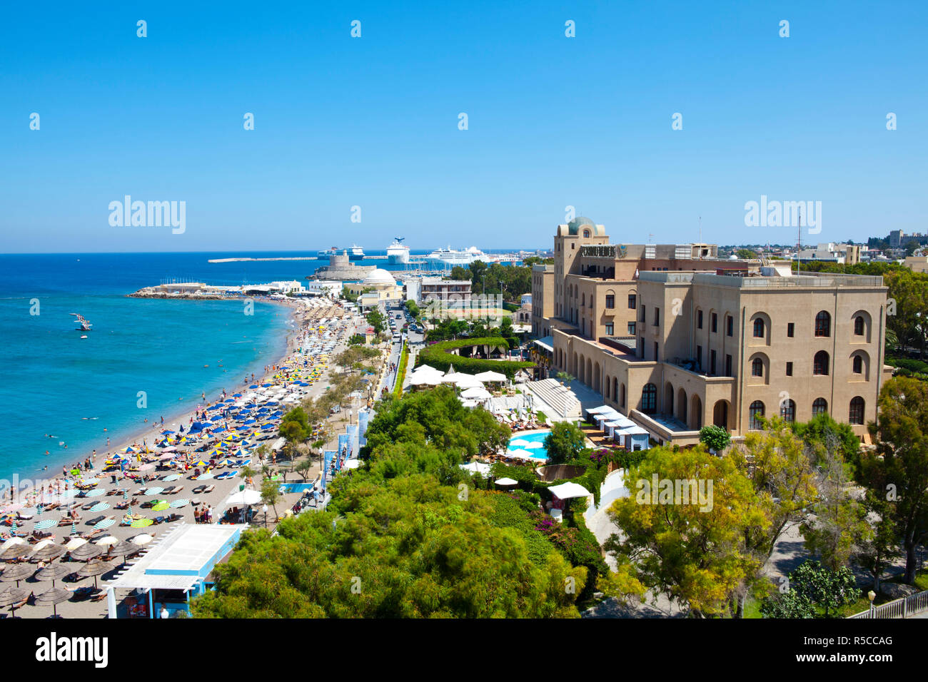 Greece Beach Rhodes Town High Resolution Stock Photography and Images ...