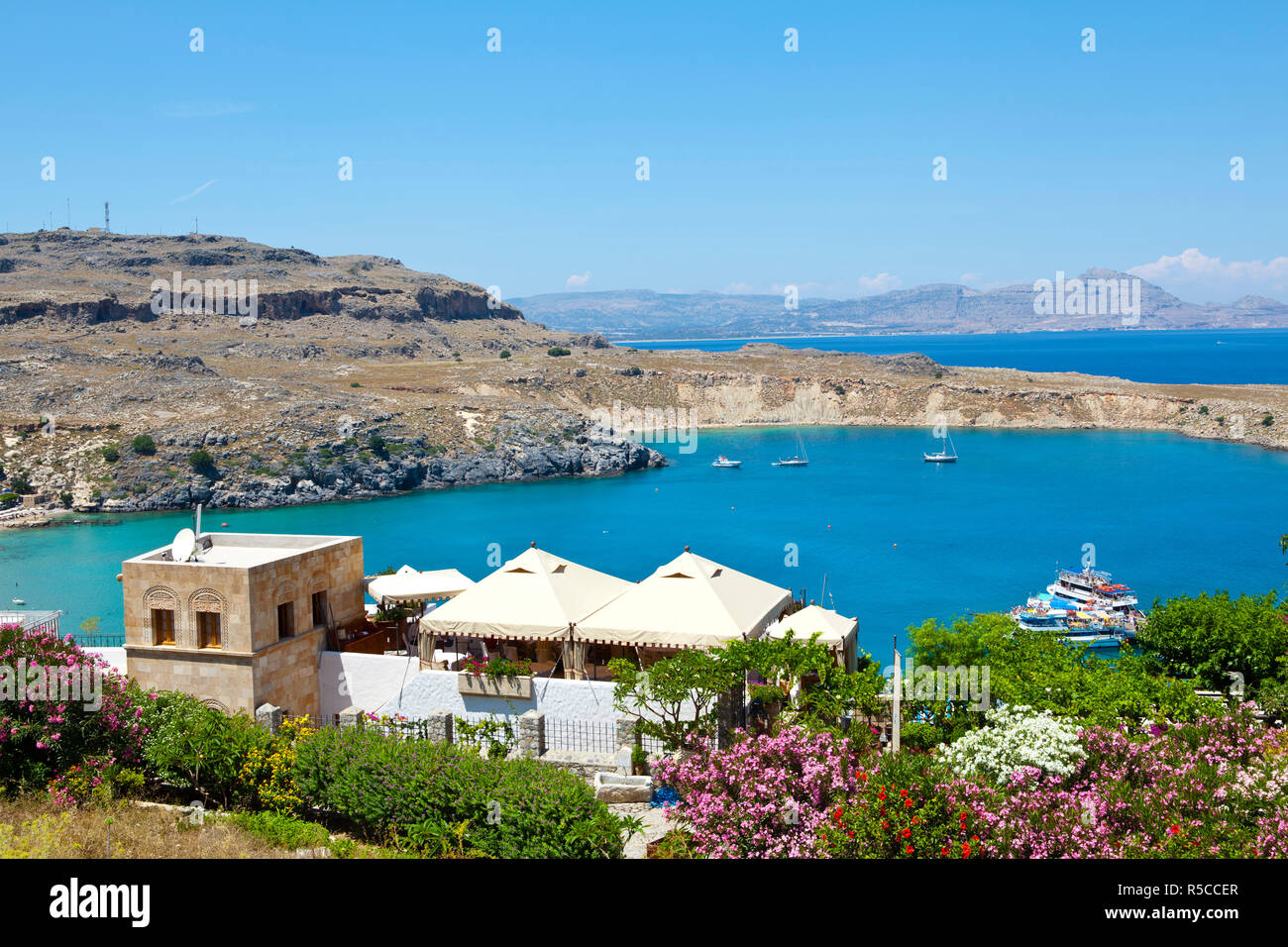Rhodes lindos bays hi-res stock photography and images - Alamy