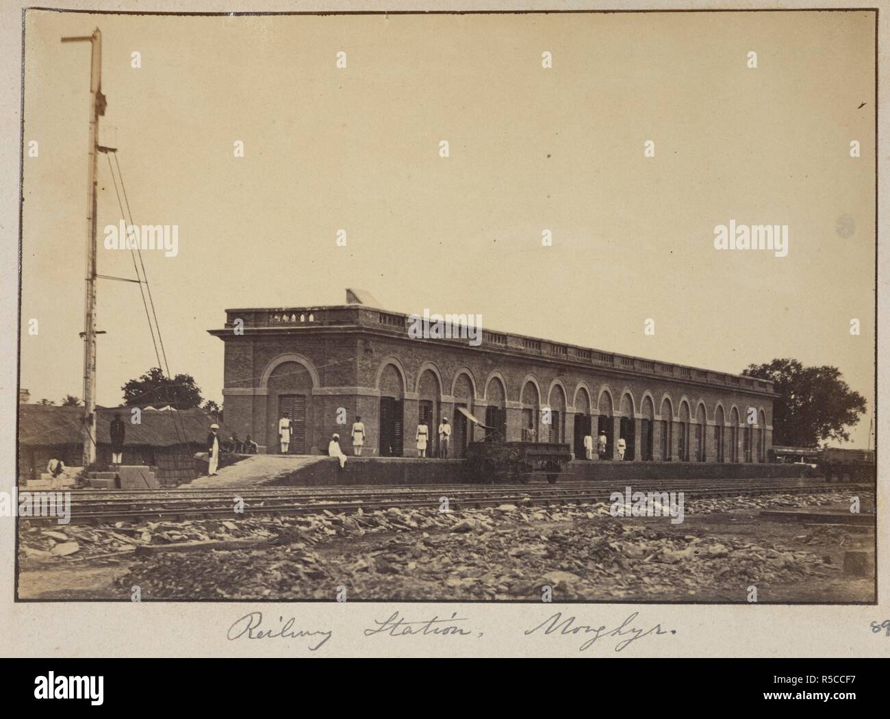A view of the Railway Station, Monghyr. (Winship Collection). 1860s ...