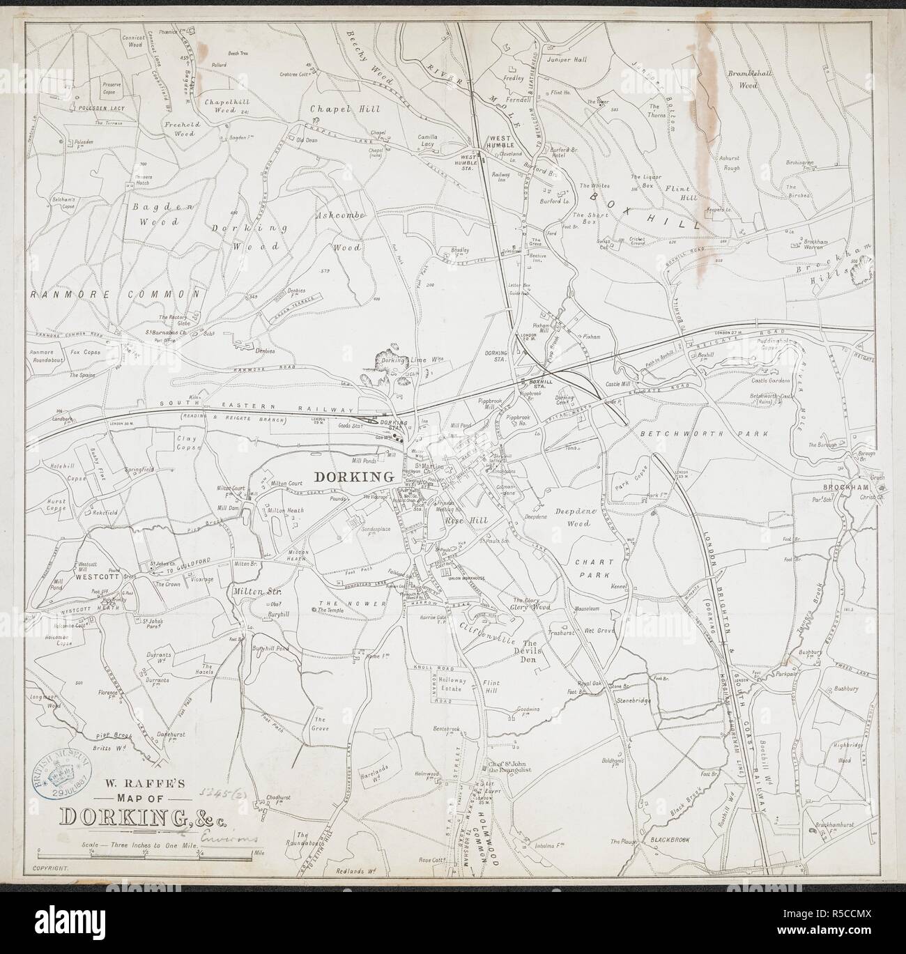 Map scale inches hi-res stock photography and images - Alamy