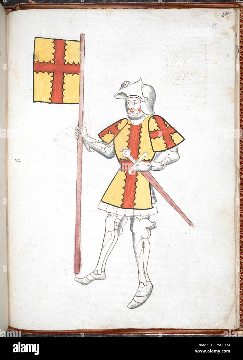 Knight in armour medieval manuscript hi-res stock photography and ...