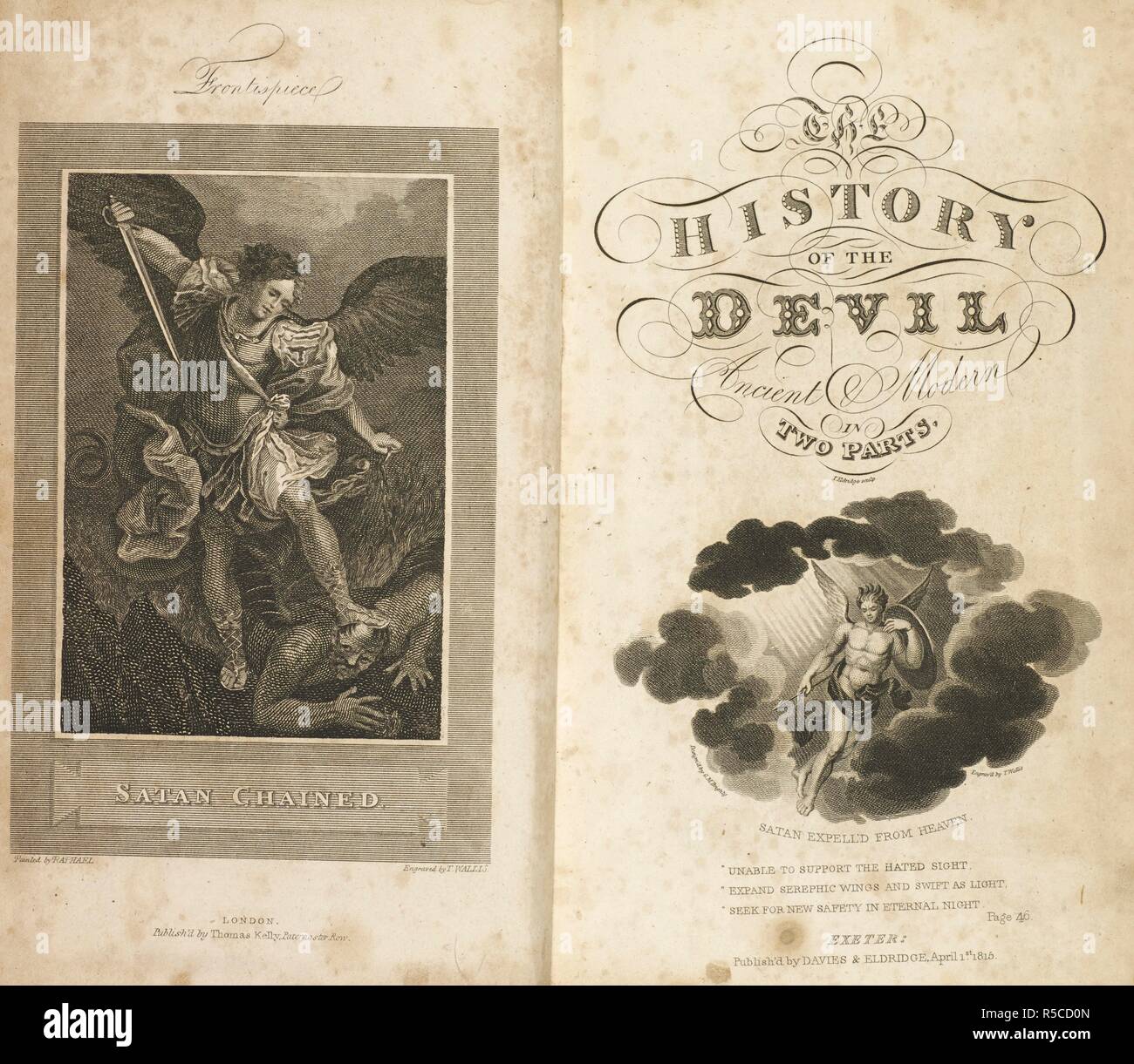 'Satan chained'. 'Satan expell'd from Heaven.'. [The Political History ...