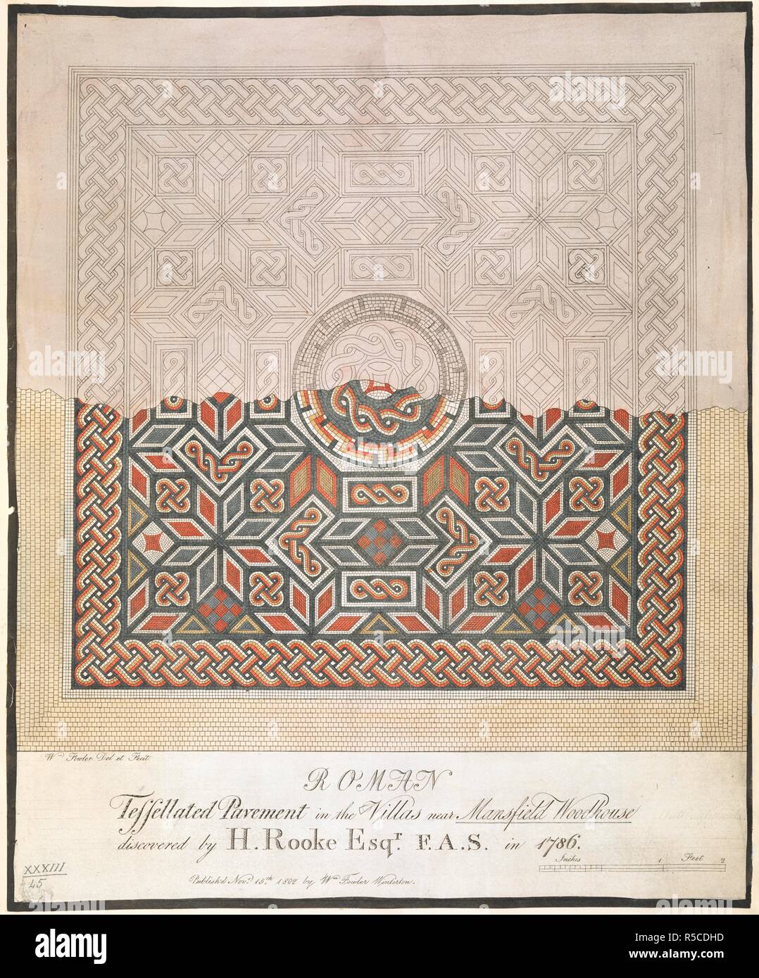 Roman mosaic pavement hi-res stock photography and images - Alamy