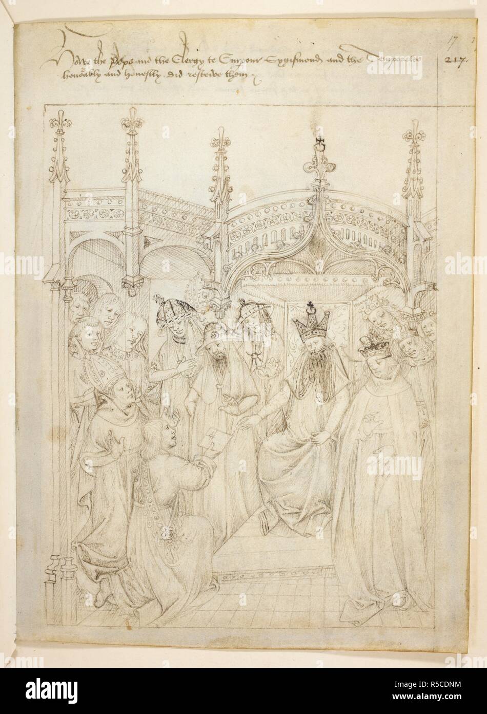 Pageant XXXIII. Richard Beauchamp, Earl of Warwick kneels as he ...