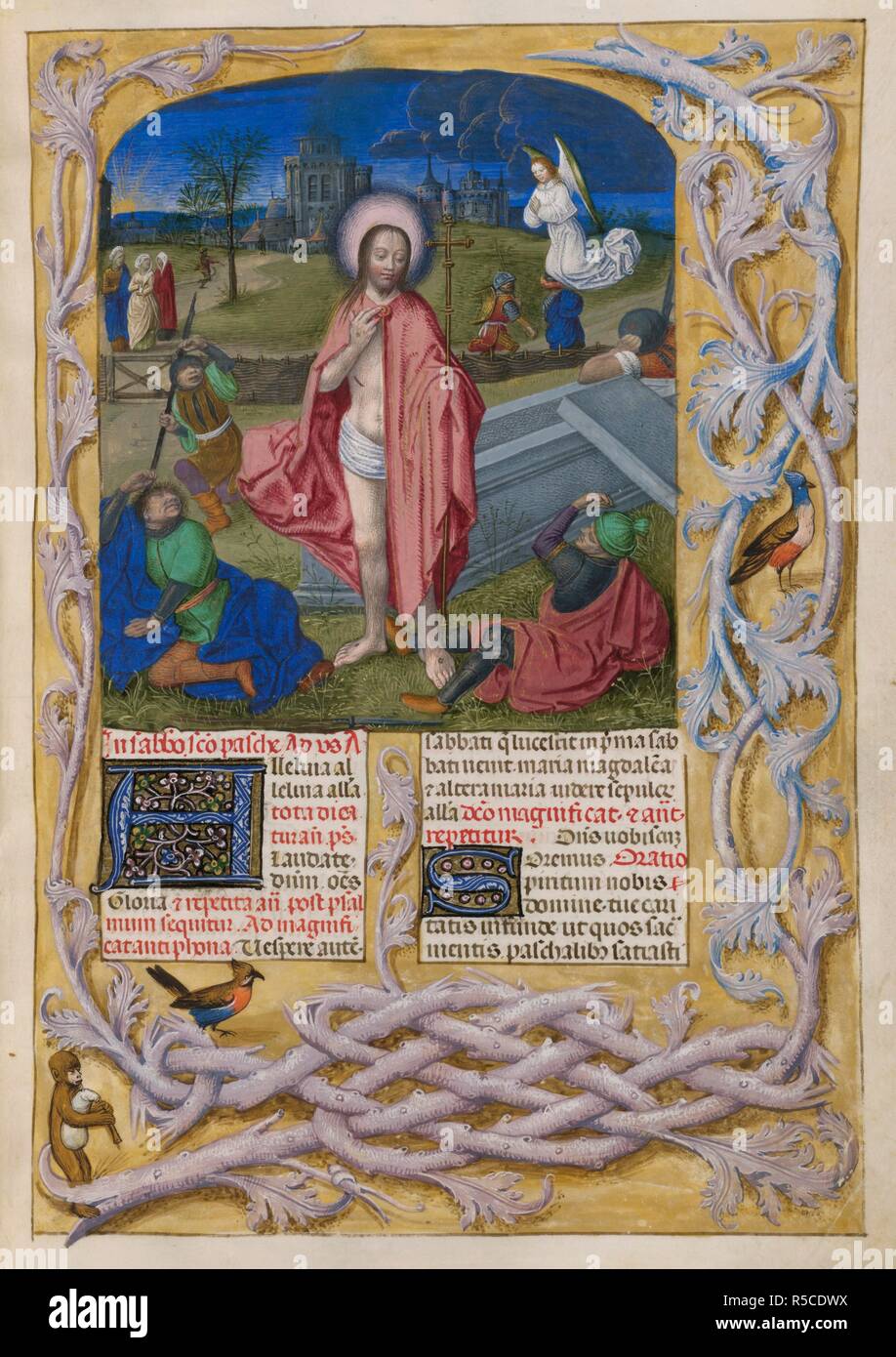 The Temporale; Easter Sunday. The Risen Christ with three sleeping ...