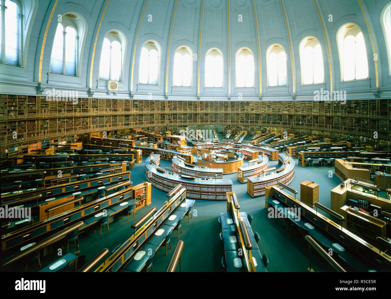 British Library Reading Room. 20th century. The British Library Reading ...