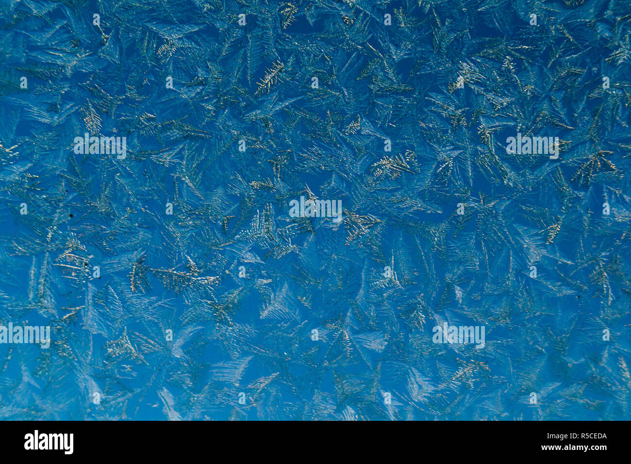 pattern on frozen window Stock Photo - Alamy