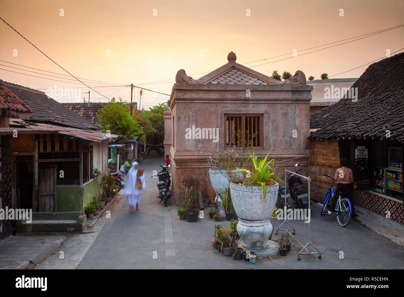 Indonesia, Java, Yogyakarta, Kampung Taman, a settlement in the the ...