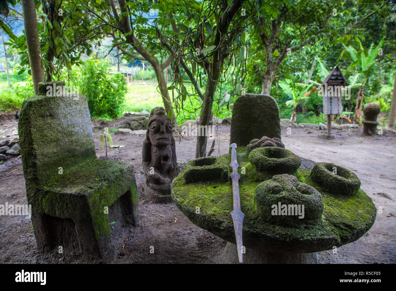 Indonesia, Sumatra, Samosir Island, Lake Toba, Ambarita, Ancient Batak ...