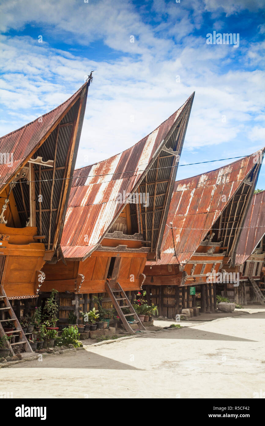 Indonesia, Sumatra, Samosir Island, Lake Toba, Ambarita, Siallagan ...