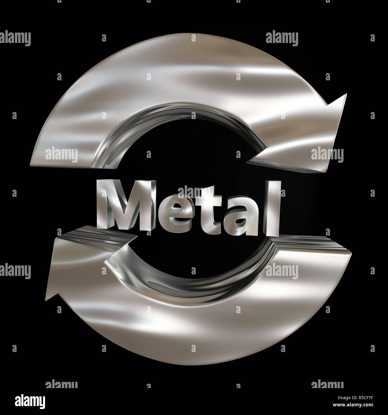 Two arrow metal recycling hi-res stock photography and images - Alamy