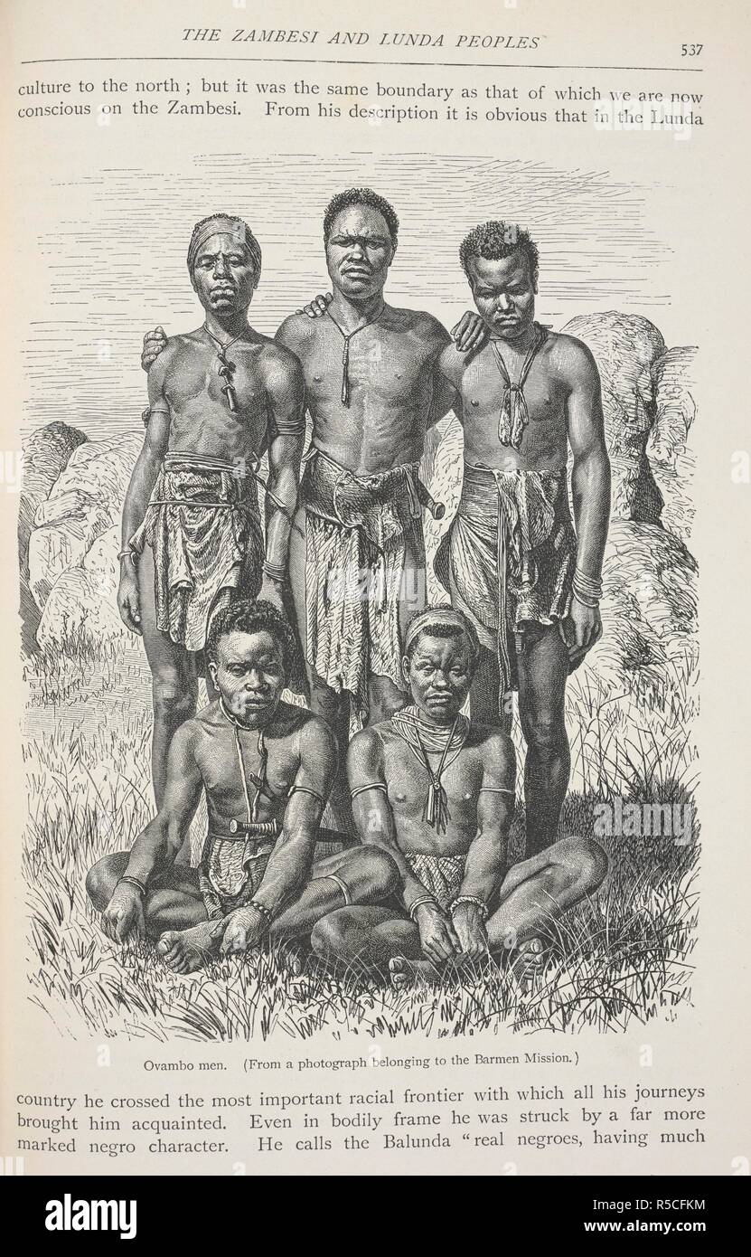 Ovambo men. The history of mankind / Trans from the second German ...