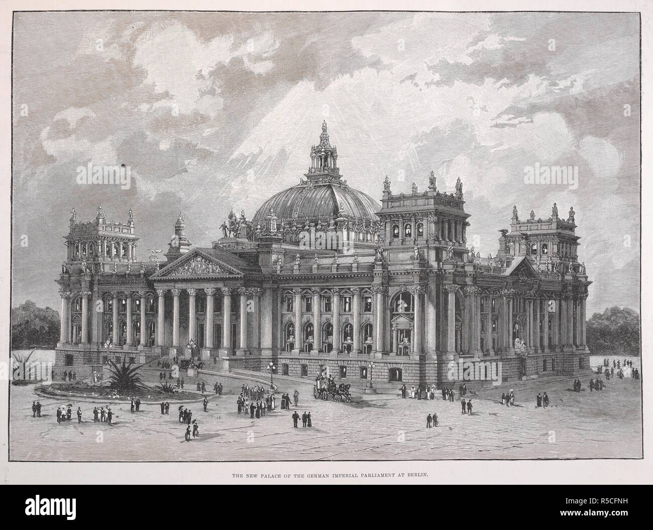 'The new palace of the German imperial parliament at Berlin.' The ...