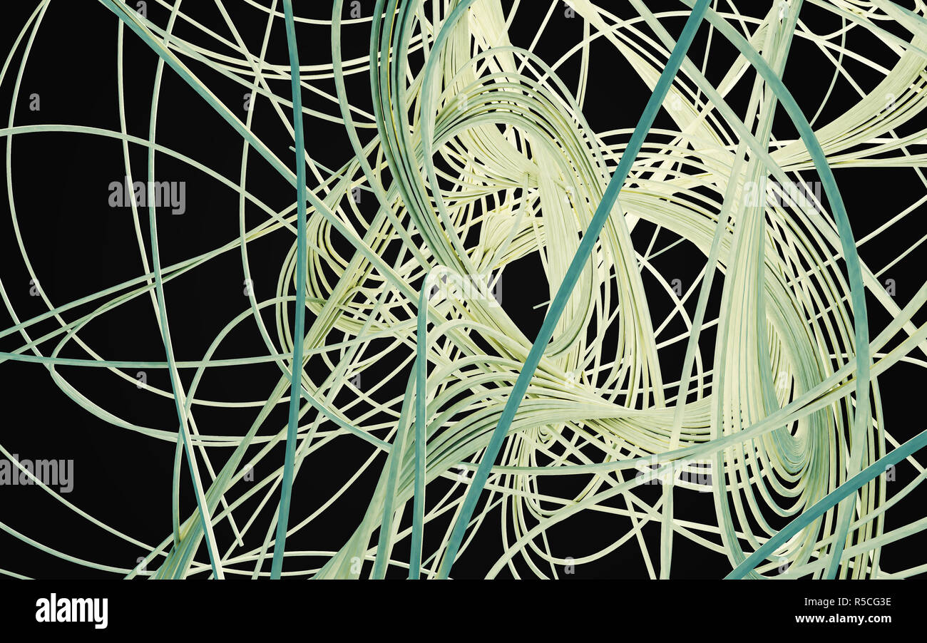 tangled wires white, abstract background Stock Photo - Alamy