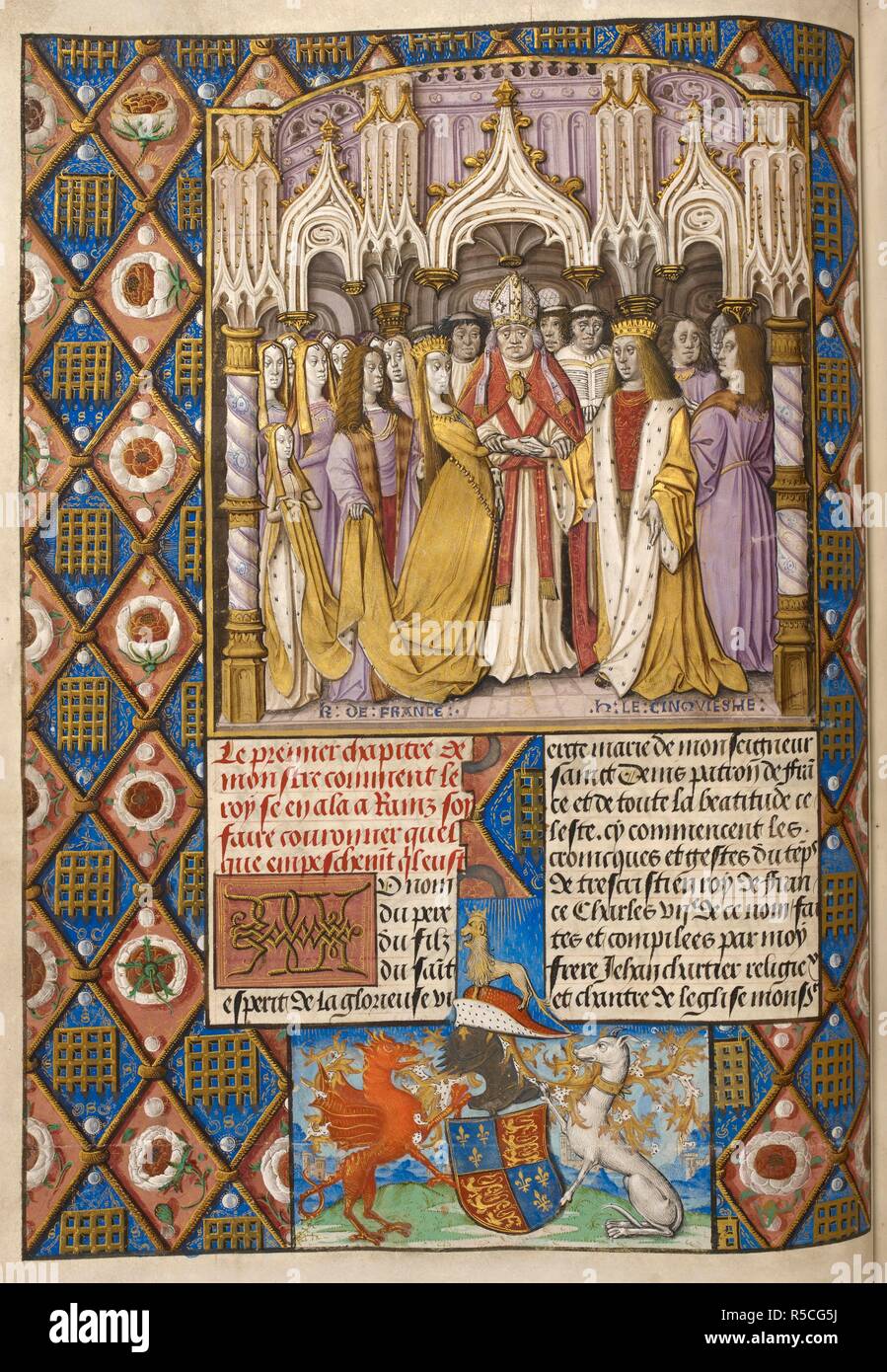 The marriage of King Henry V of England and Catherine of Valois ( in ...