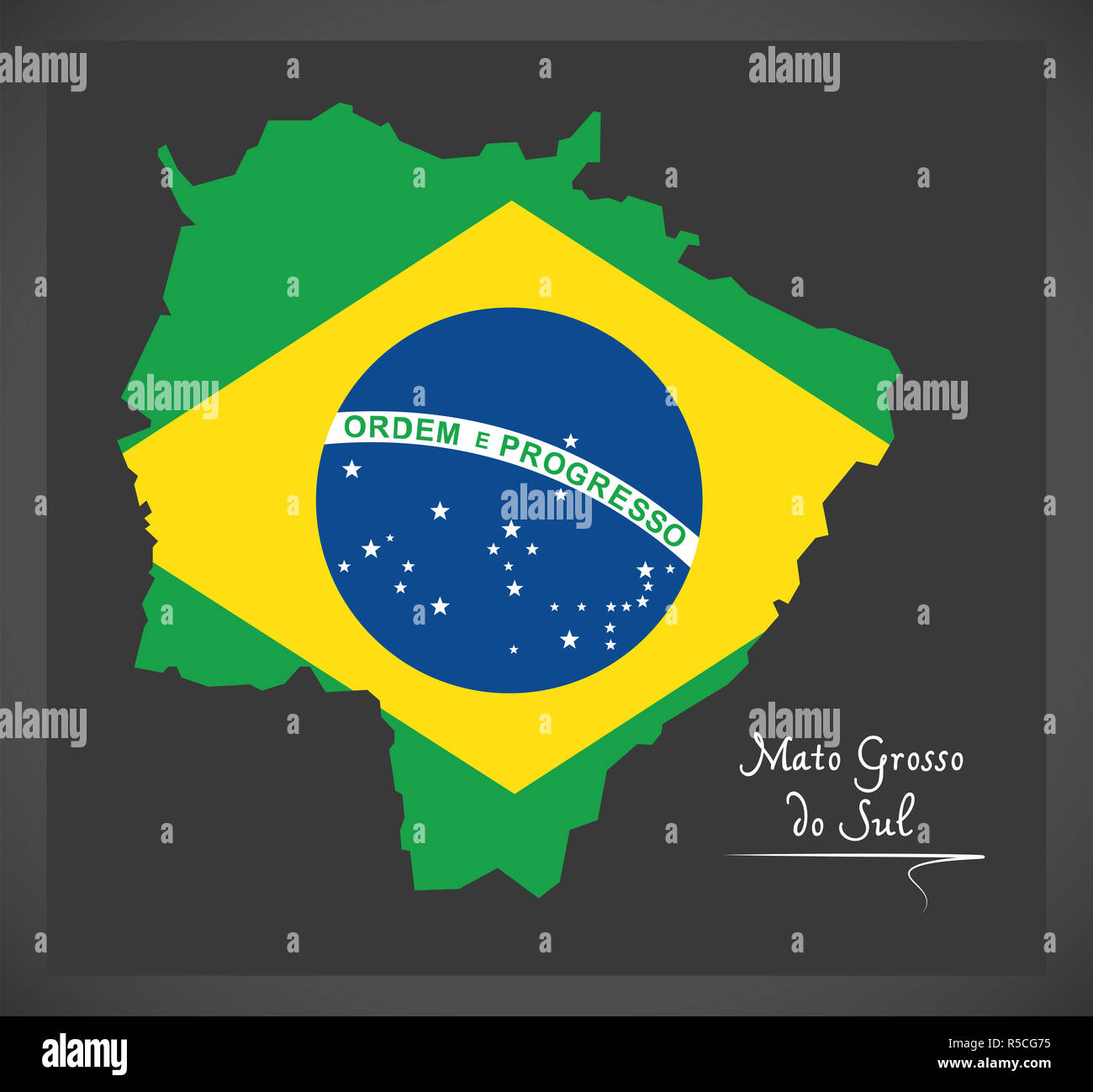 Mato grosso do sul map hi-res stock photography and images - Alamy