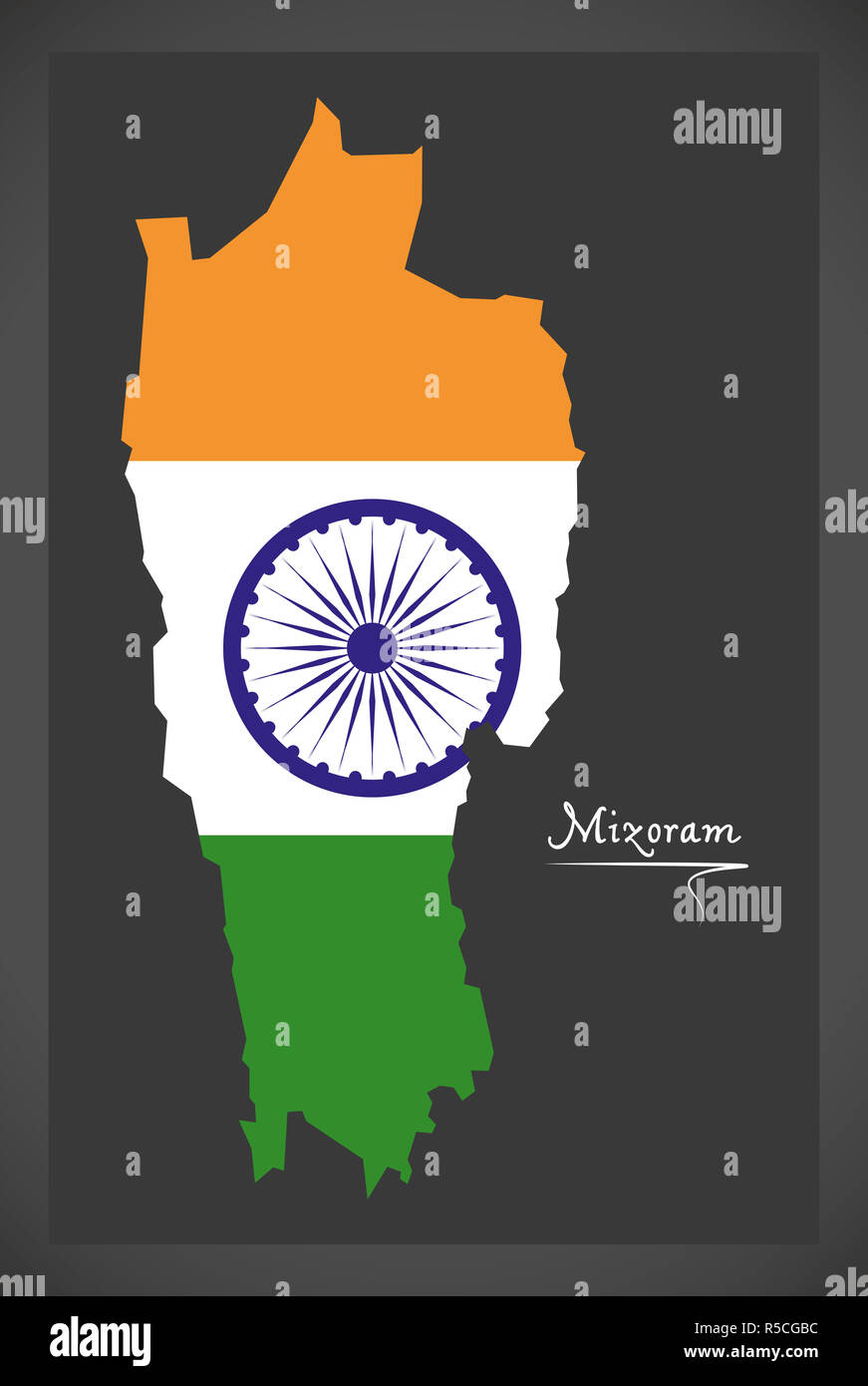 Mizoram flag hi-res stock photography and images - Alamy