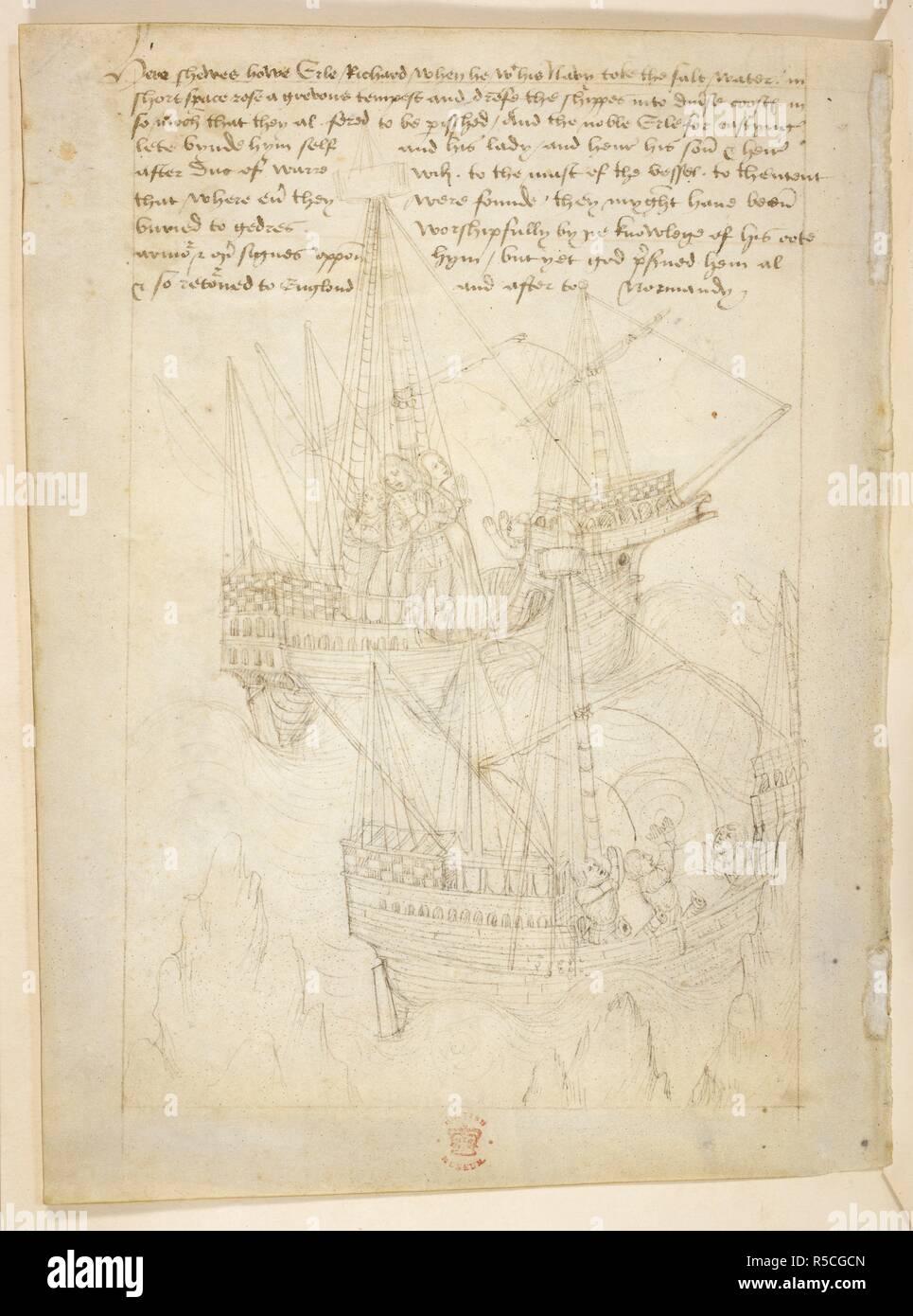 Richard Beauchamp, Earl of Warwick and his family on board a ship ...