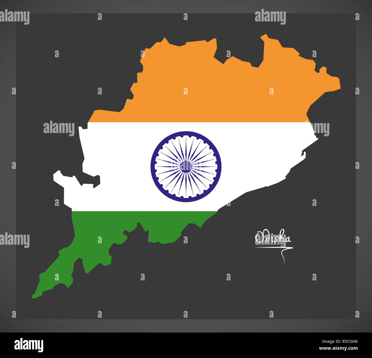 Odisha map hi-res stock photography and images - Alamy