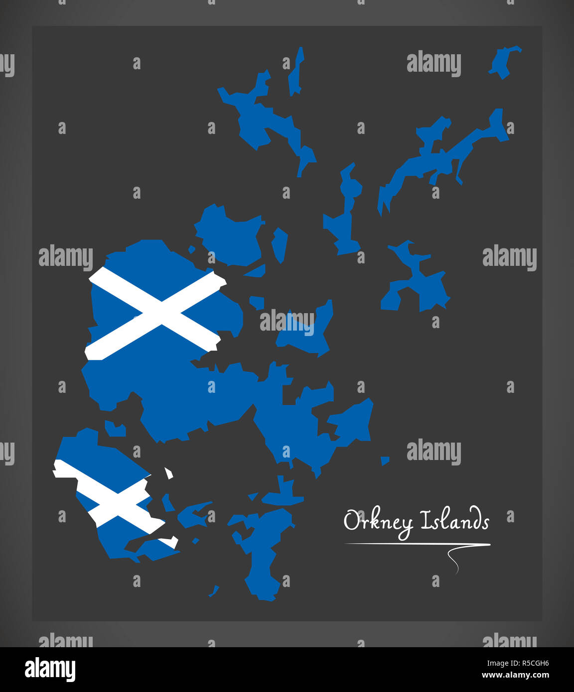 Orkney islands scotland map hi-res stock photography and images - Alamy