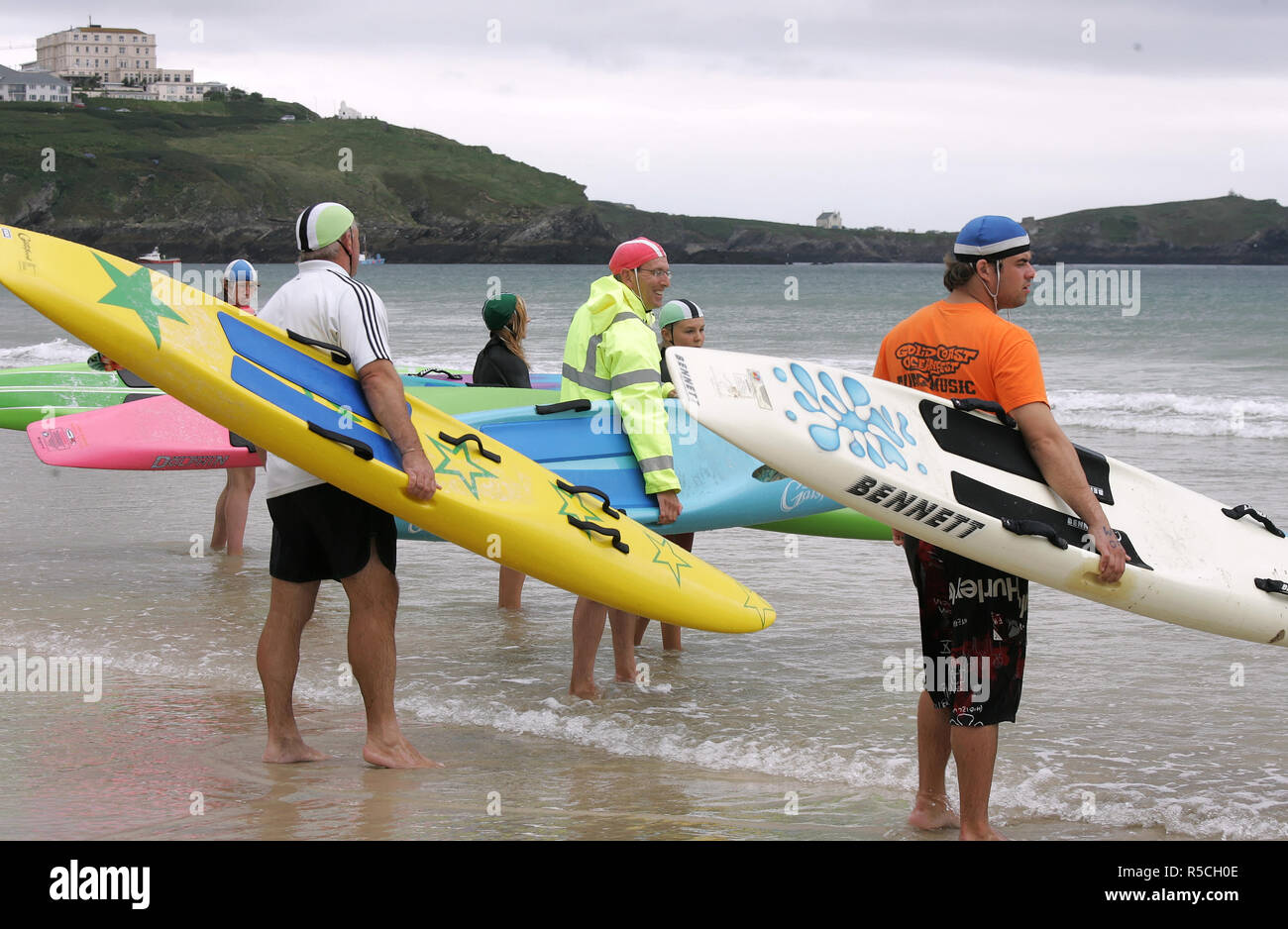 Surf lifesaving National championships, Newquay,Cornwall, UK Stock ...