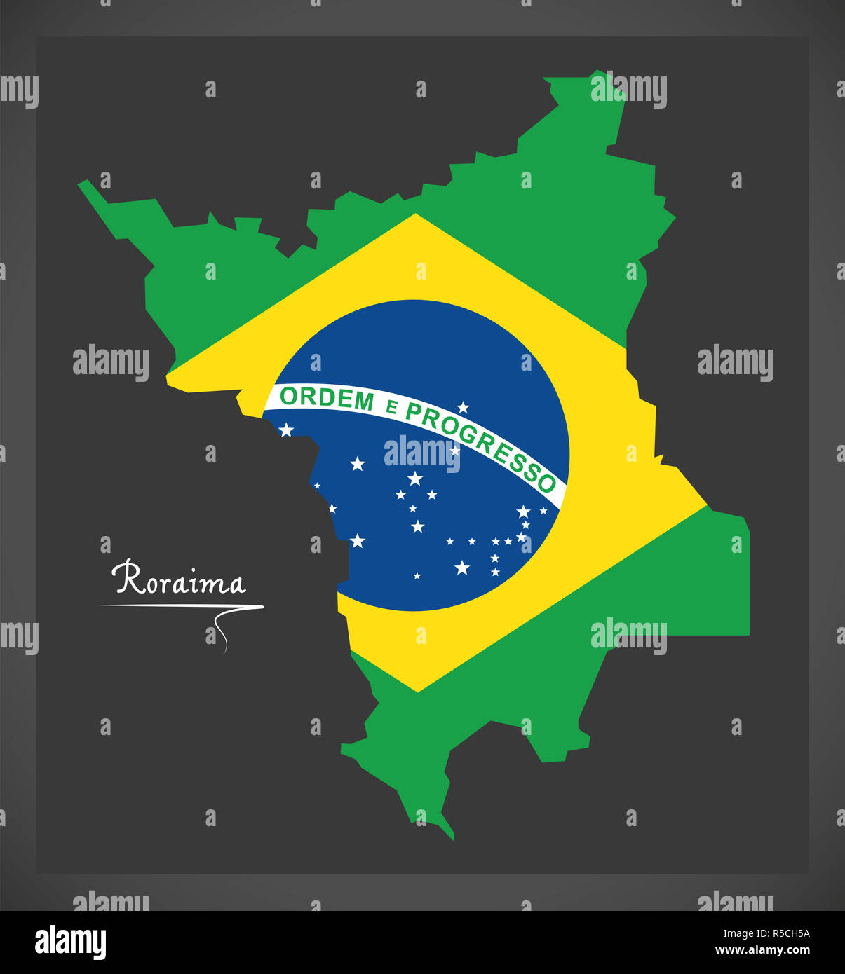 Roraima map hi-res stock photography and images - Alamy