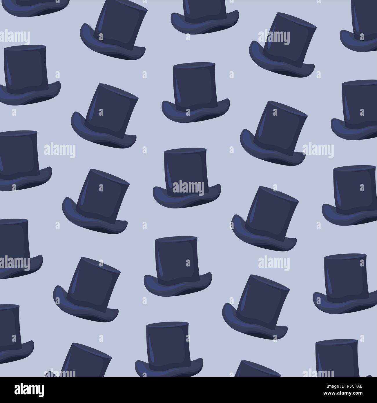 elegants male hats pattern vector illustration design Stock Vector ...