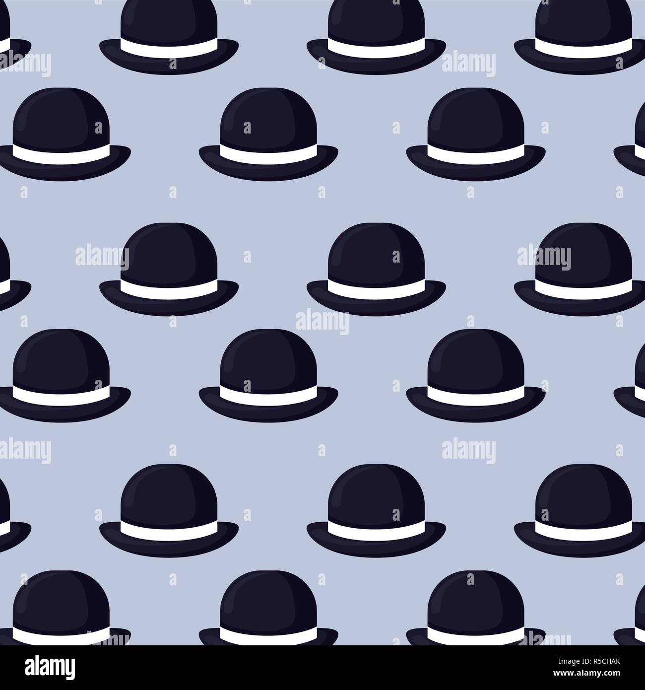 elegants male hats pattern vector illustration design Stock Vector ...
