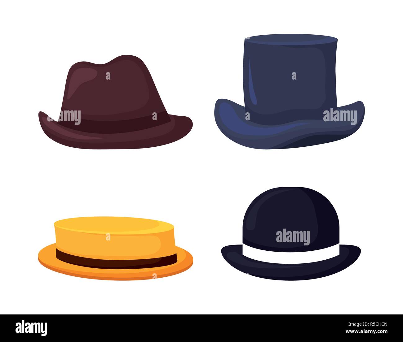 Cool hats Stock Vector Images - Alamy