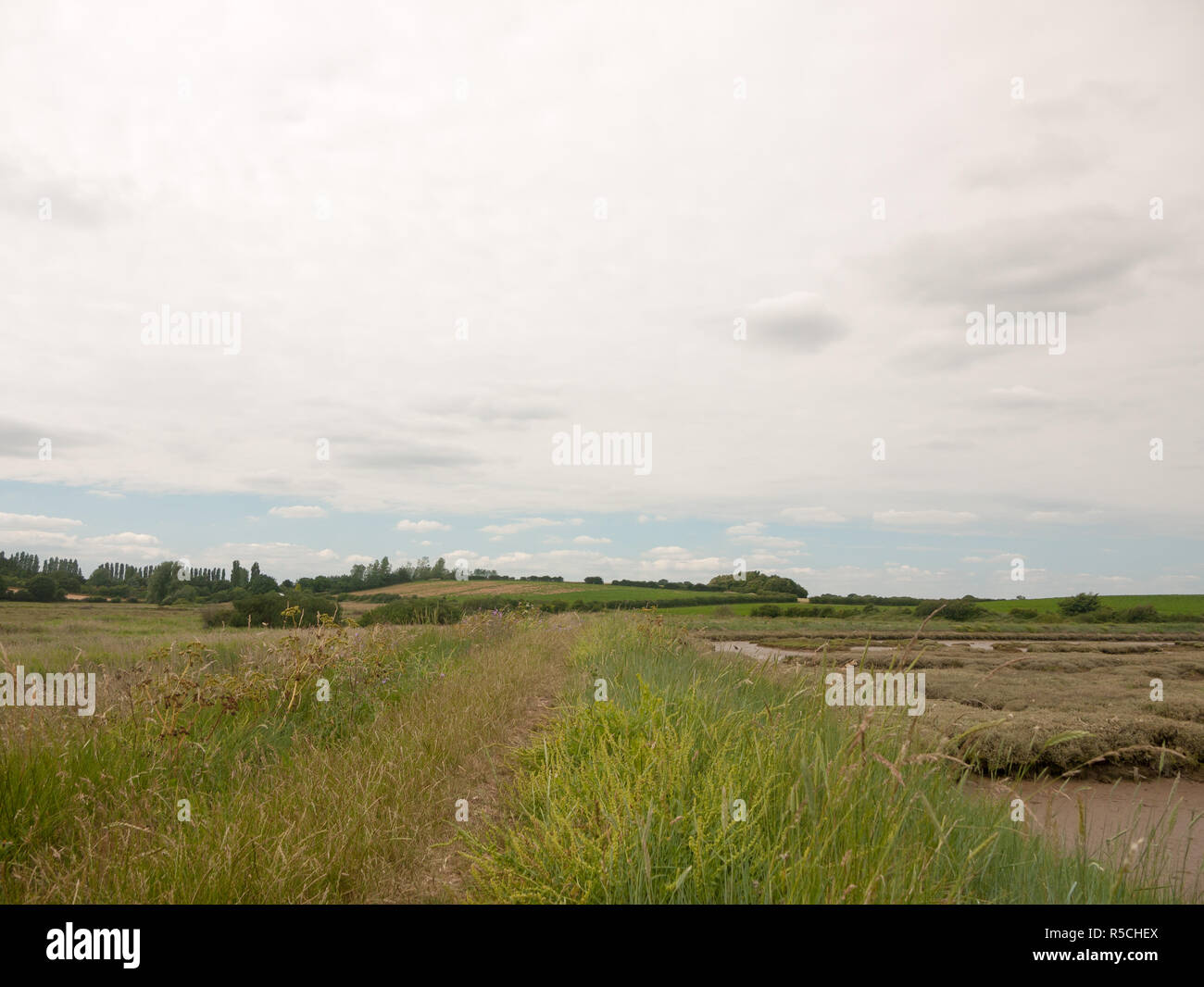 Stock Photo - inland country scene in harwich felixstowe essex uk ...
