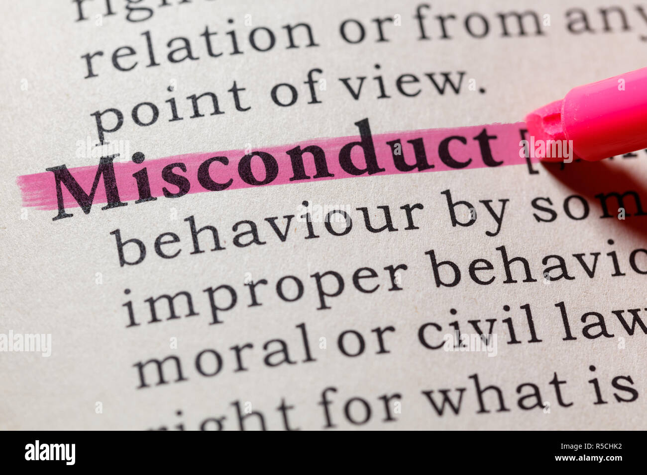 Fake Dictionary, Dictionary definition of the word misconduct ...