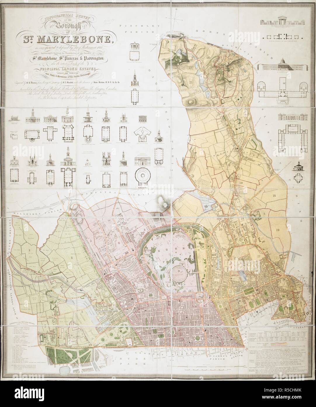 Topographical survey of the borough of St. Marylebone, as incorporated ...