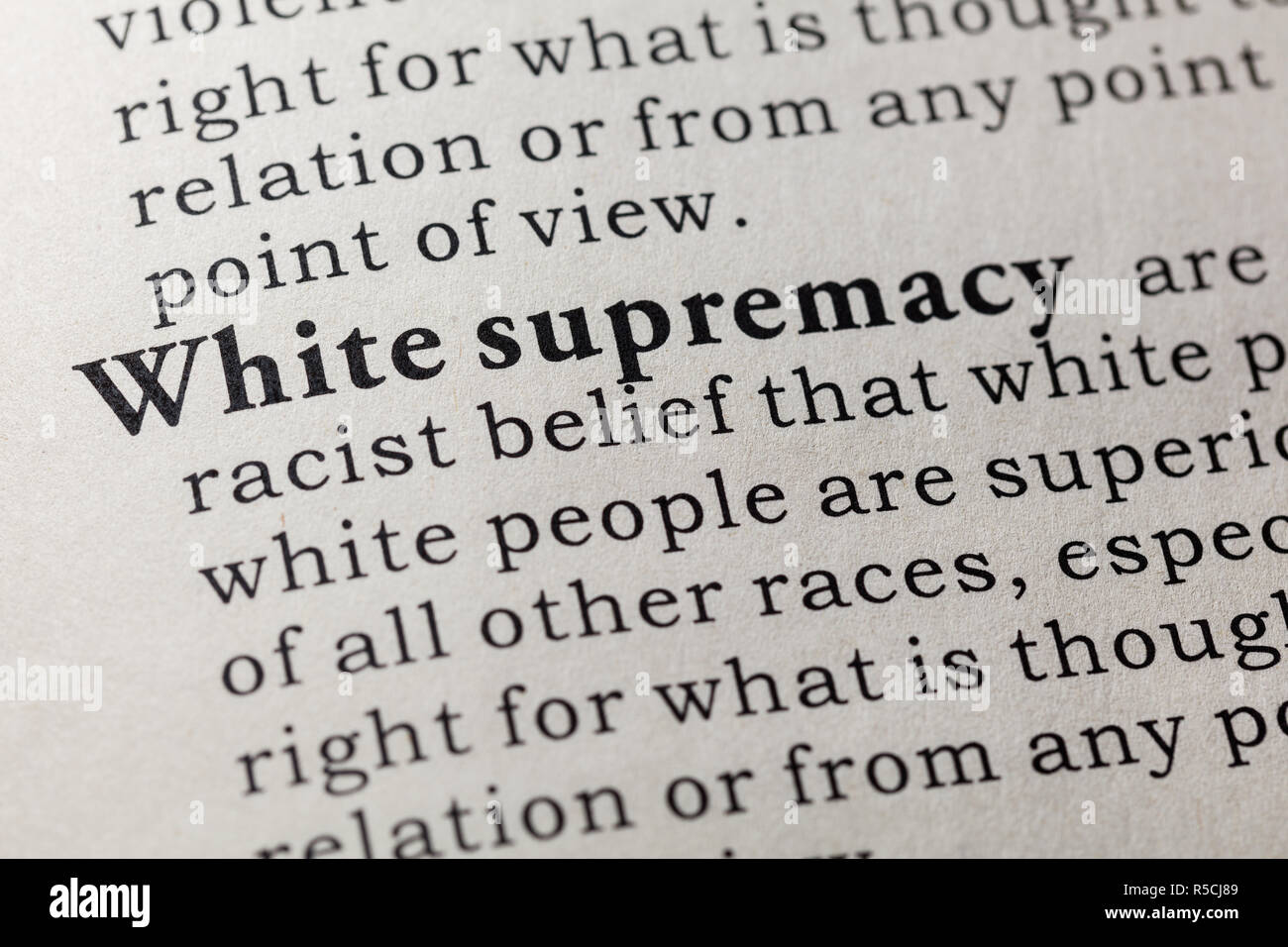 Fake Dictionary, Dictionary definition of the word White supremacy ...