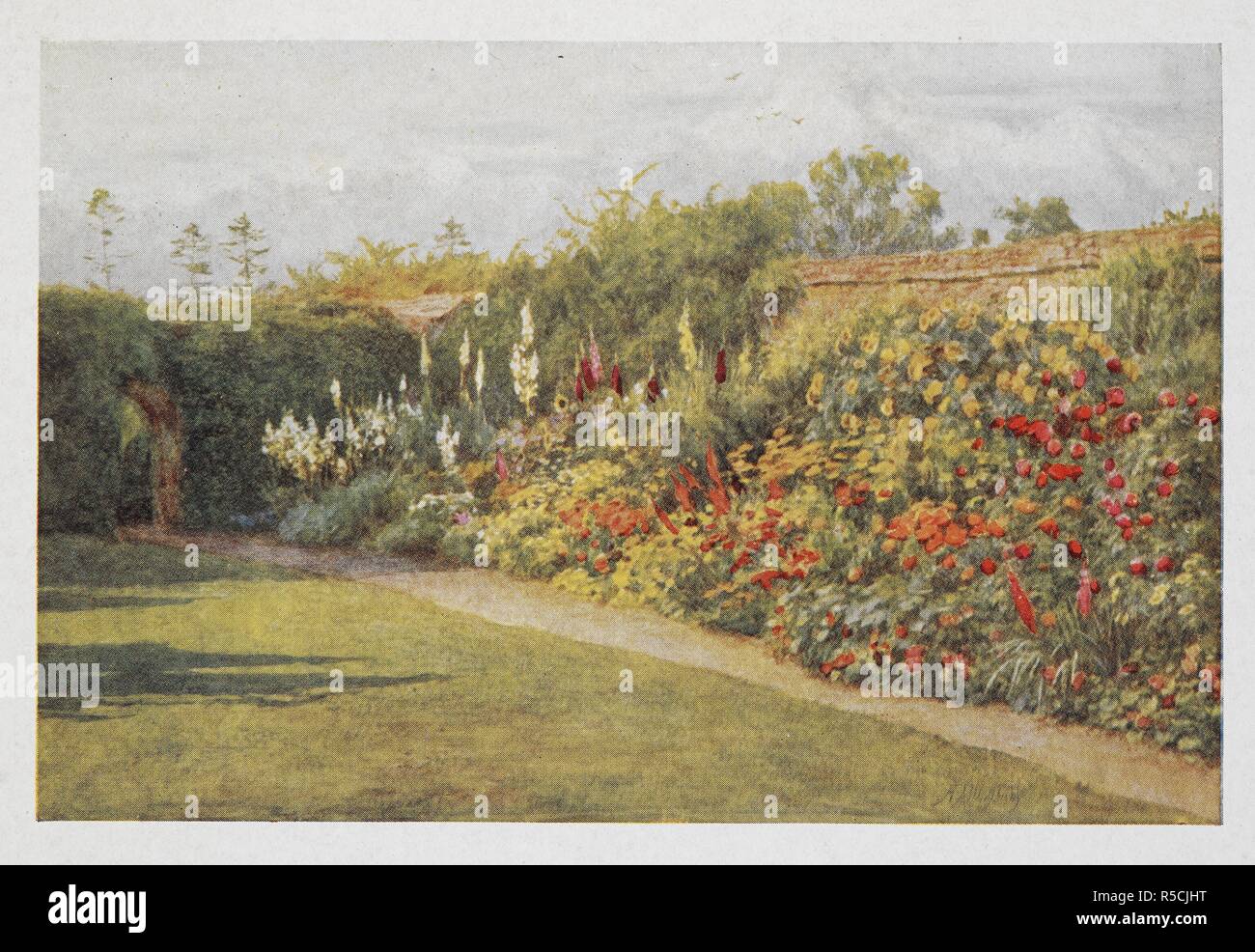 Walled garden illustration hi-res stock photography and images - Alamy